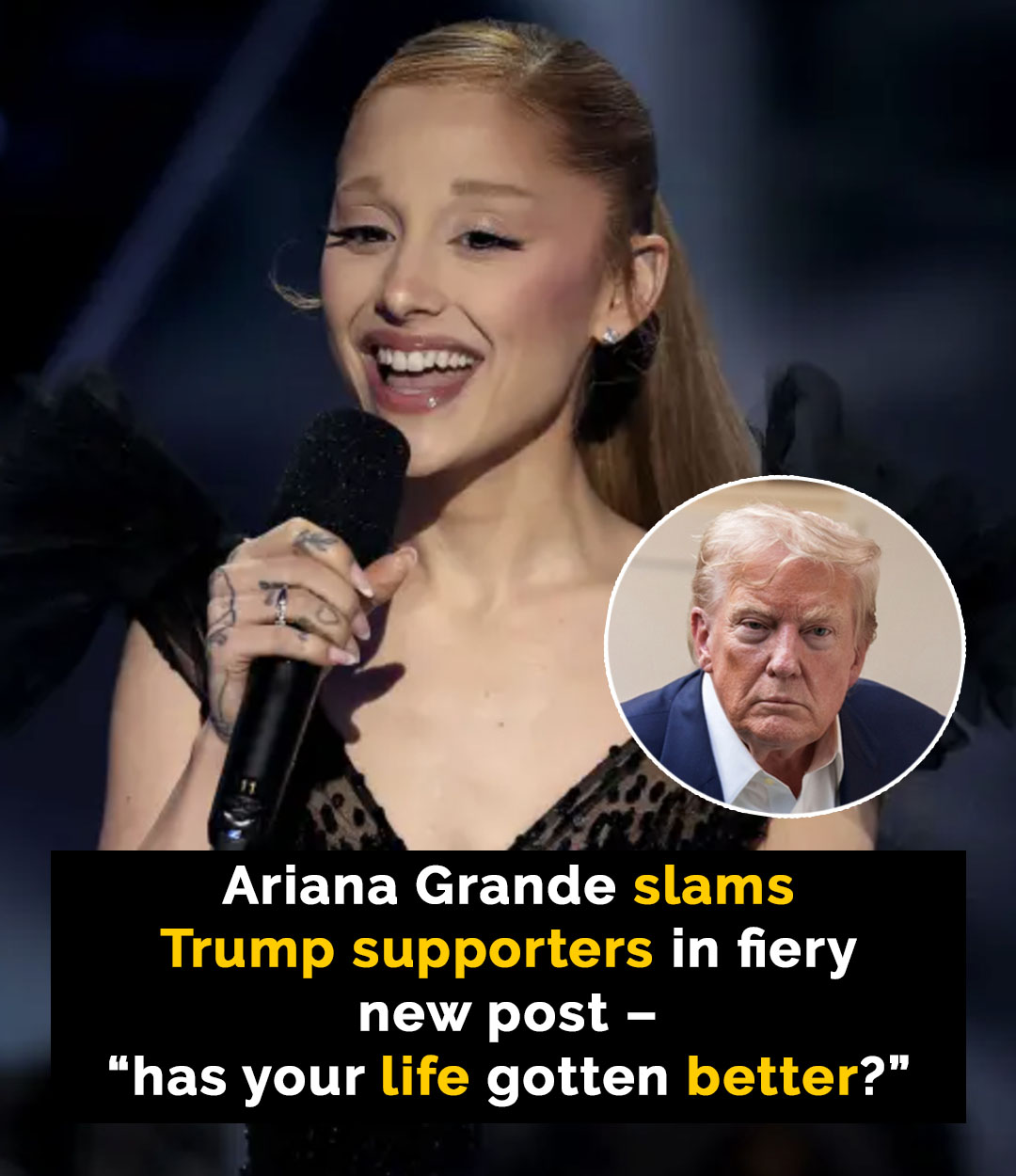Ariana Grande slams Trump supporters with fiery post - Weveryday Stories