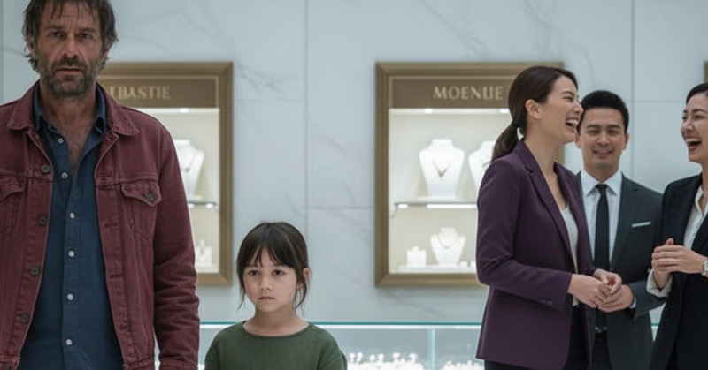 A poor single father walked into a luxury store holding his daughter’s ...