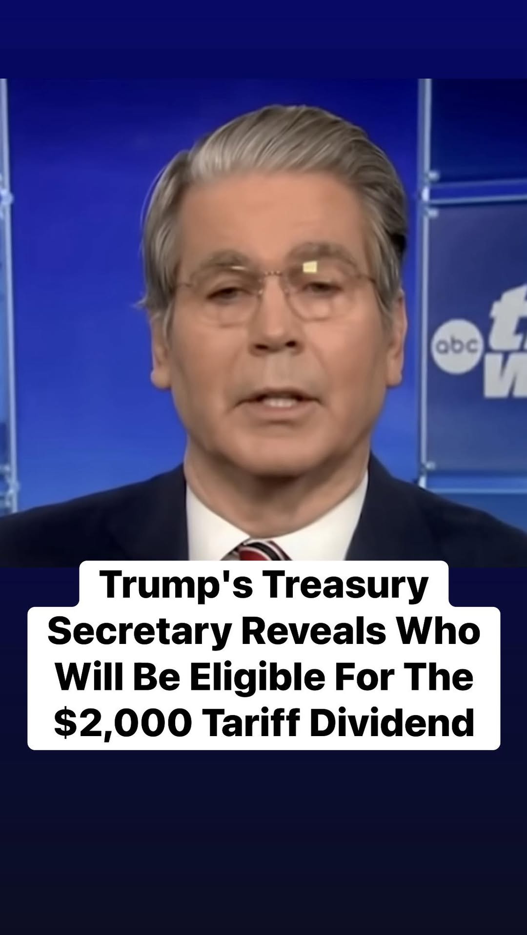 The Treasury Secretary under Trump has outlined which Americans will ...