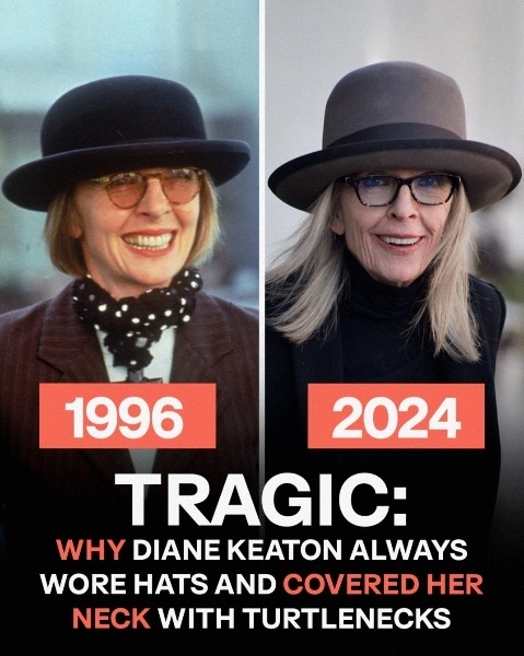 The Secret Behind Diane Keaton’s Signature Hats and Turtlenecks ...