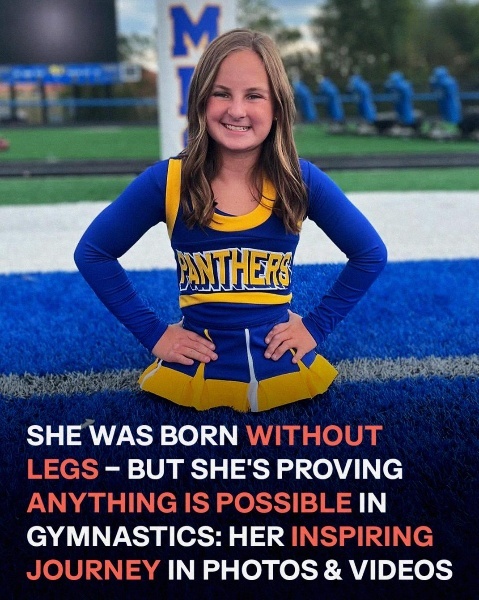 Born without legs, she’s making a remarkable mark in gymnastics ...