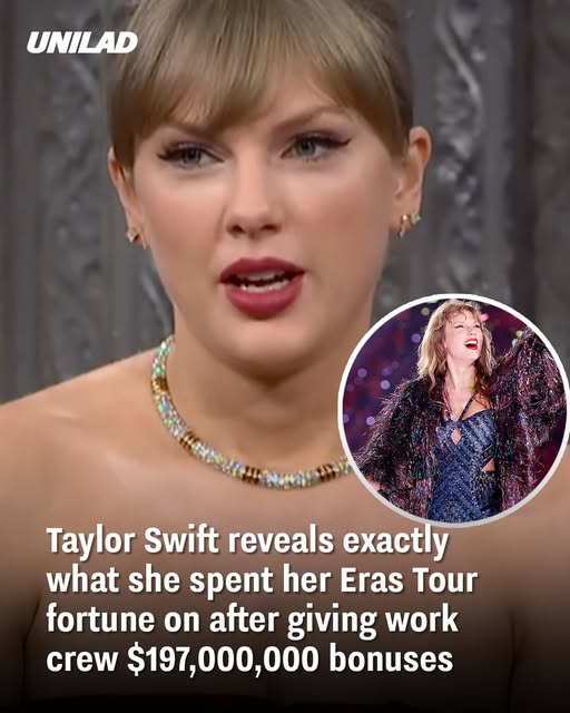 Taylor Swift reveals exactly what she spent her Eras Tour fortune on ...