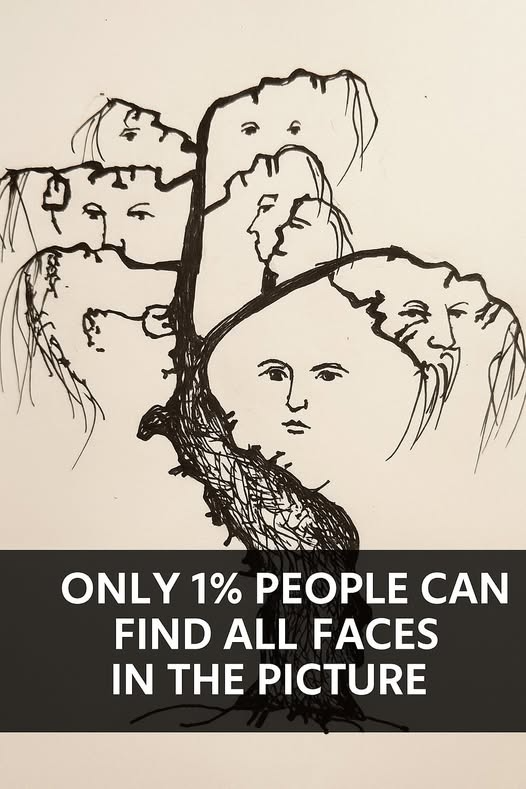 Only 1% Pass This Challenge — How Many Faces Can You Spot in the Image ...