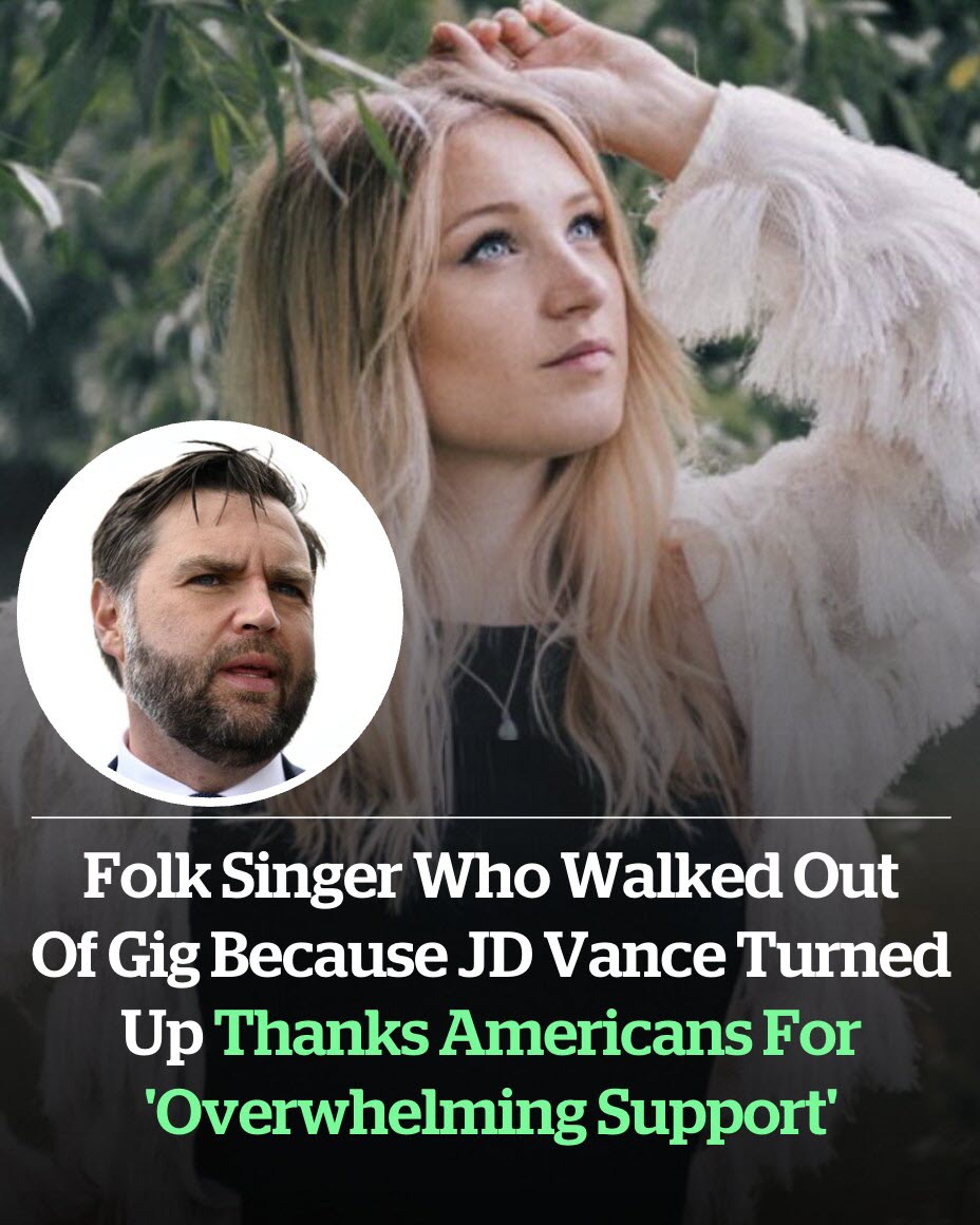 Folk singer walks out of event to protest JD Vance’s appearance ...