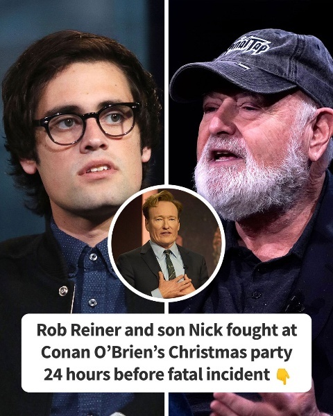 Rob Reiner and son Nick had a dispute at Conan O’Brien’s Christmas ...