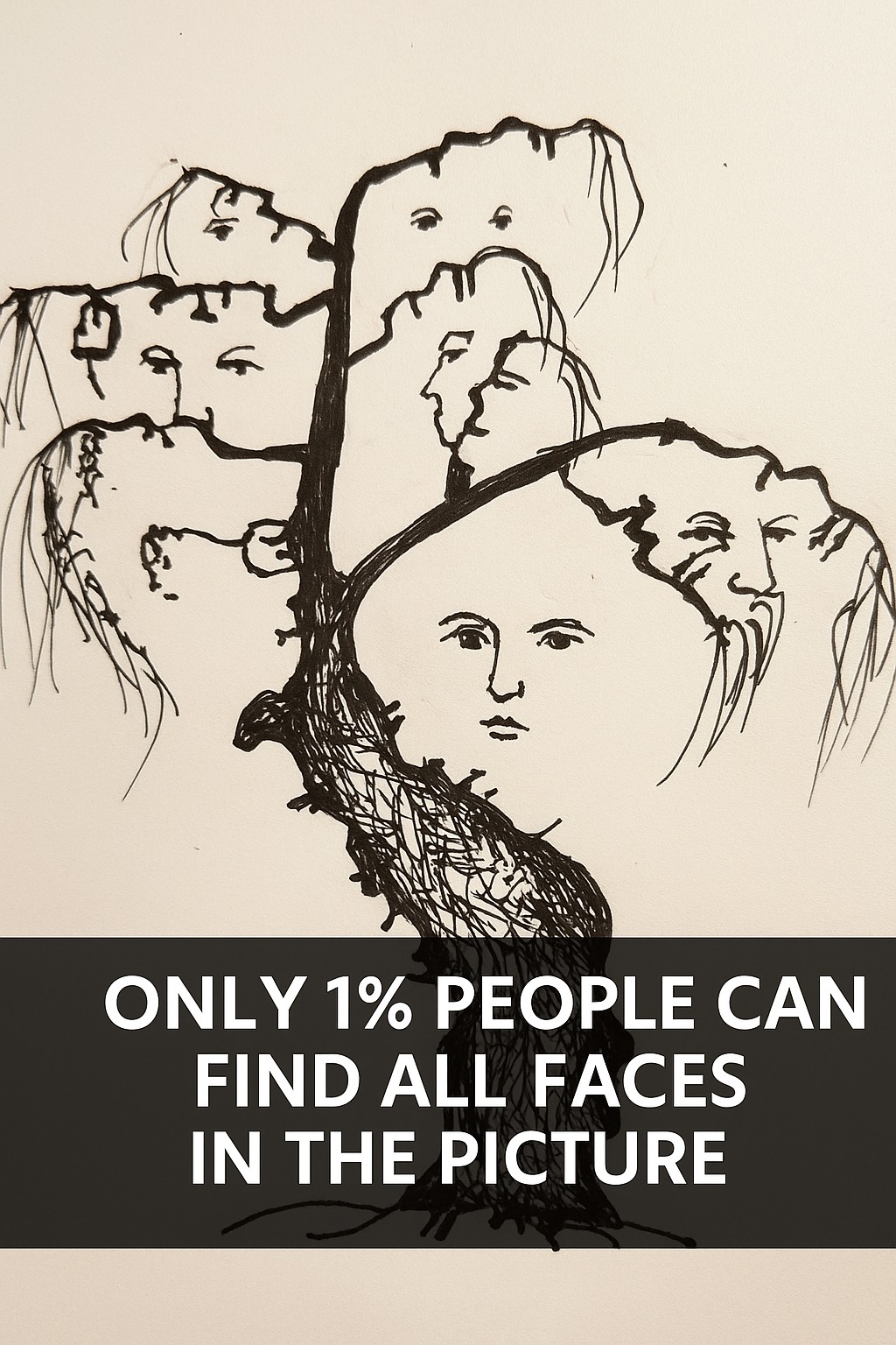99% Fail This Test — Can You Find All the Faces in the Picture ...