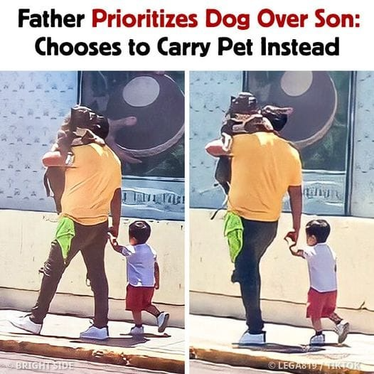 A Father’s Love for His Dog and Son Sparks Viral Curiosity - Weveryday ...