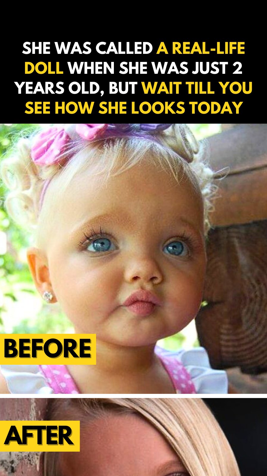 Known for Her Doll-Like Looks as a Toddler, Her Appearance Has Changed ...