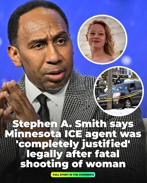 Stephen A. Smith claims the Minnesota ICE agent acted “completely ...