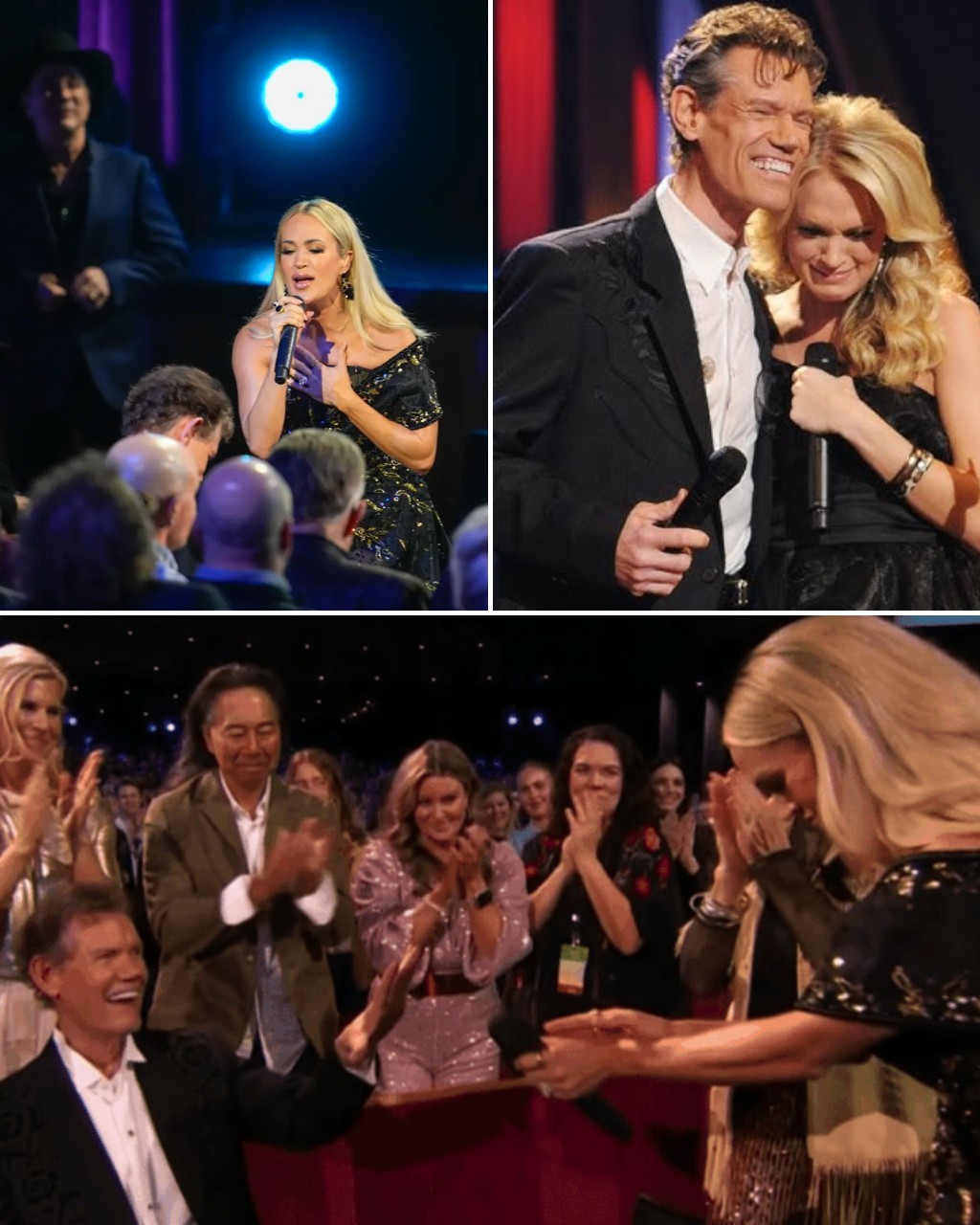 Carrie Underwood Breaks Down in Emotion as Randy Travis Welcomes Her to ...