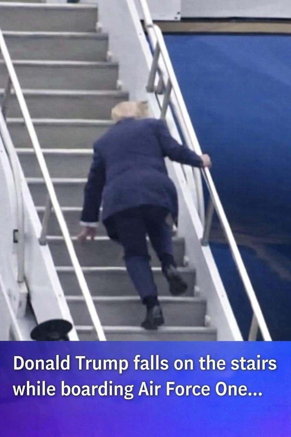 How One Small Moment of Trump Boarding Air Force One Went Viral ...