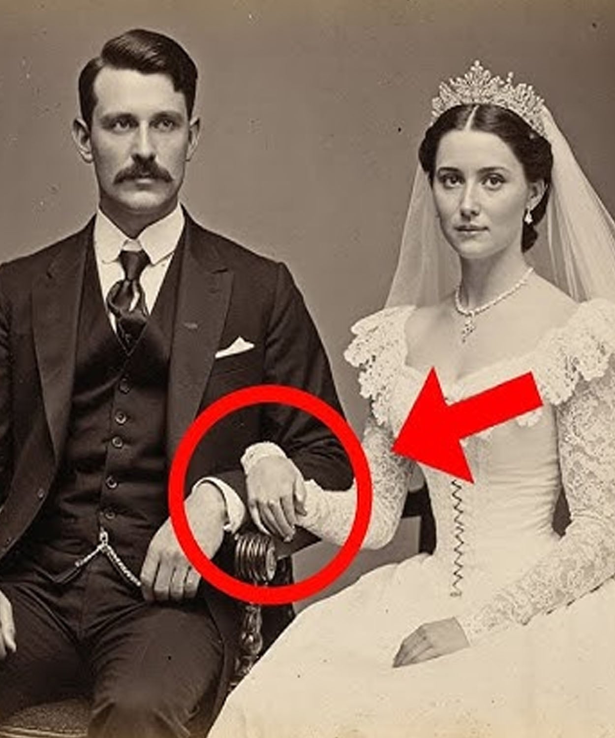 This 1899 Wedding Portrait Looked Innocent — Until Historians Zoomed In ...