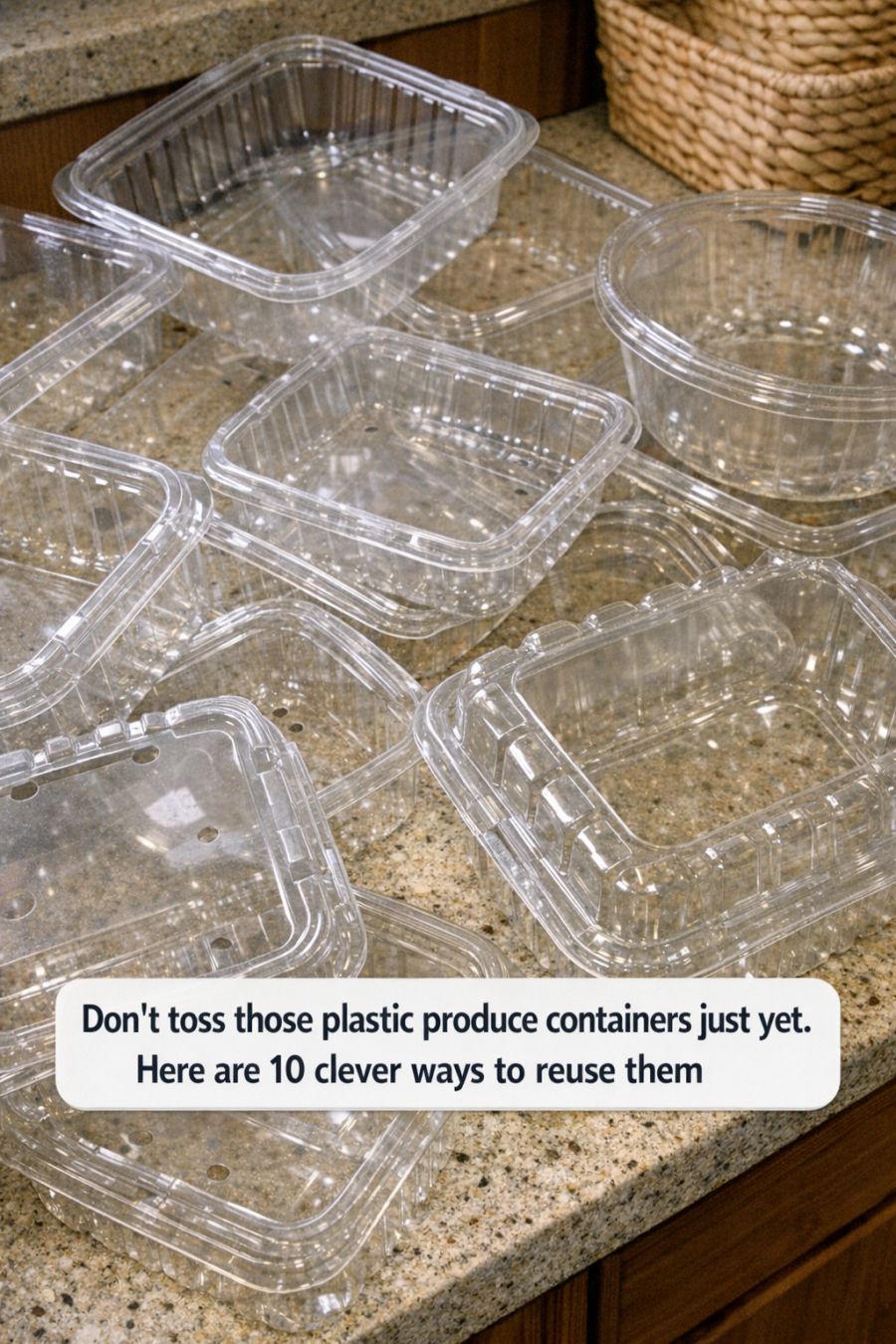 Think twice before tossing plastic produce containers—these tips show ...