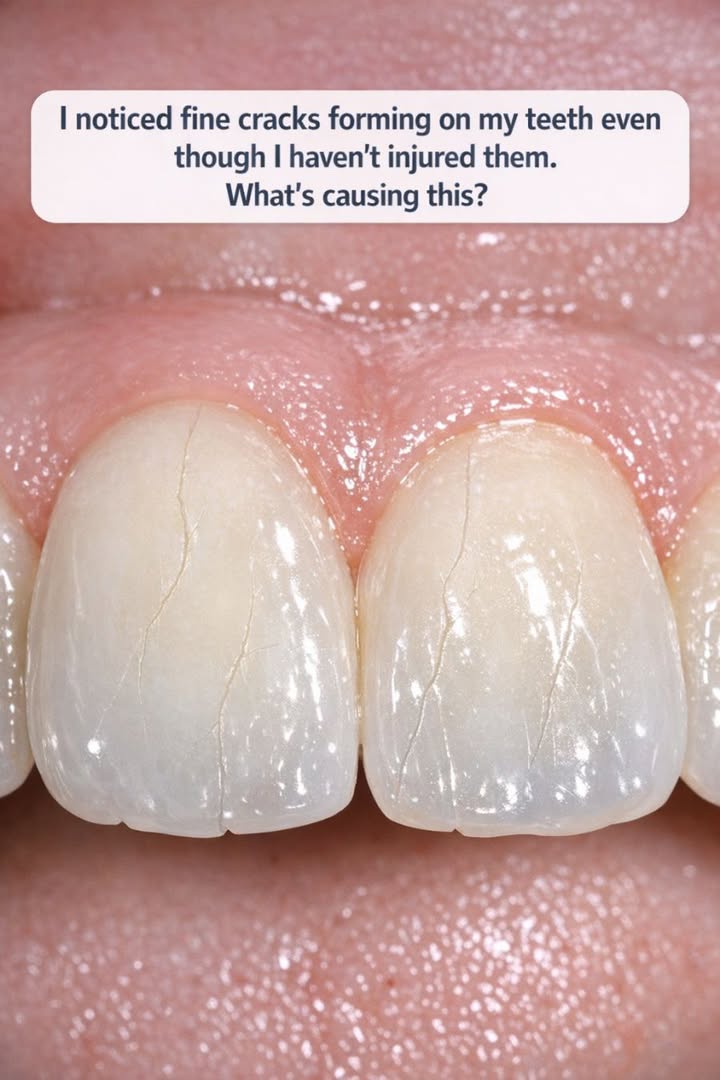 I’m seeing small fissures on my teeth without any injury—what’s behind ...